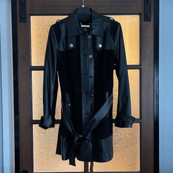 IMAN | Jackets & Coats | Iman Global Chic Leather Suede Gorgeous Trench ...